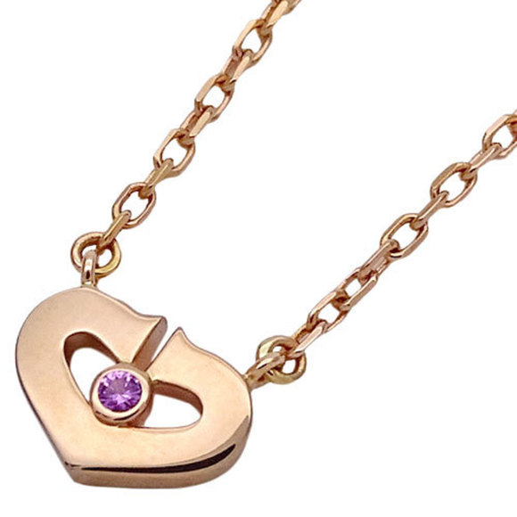 Cartier | Jewelry | Cartierpendant With Necklace Ladies Heart 75pg Pink ...
